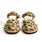 Leopard Print Nubuck Hook and Loop - Palmaira Sandals Menorcan Avarcas