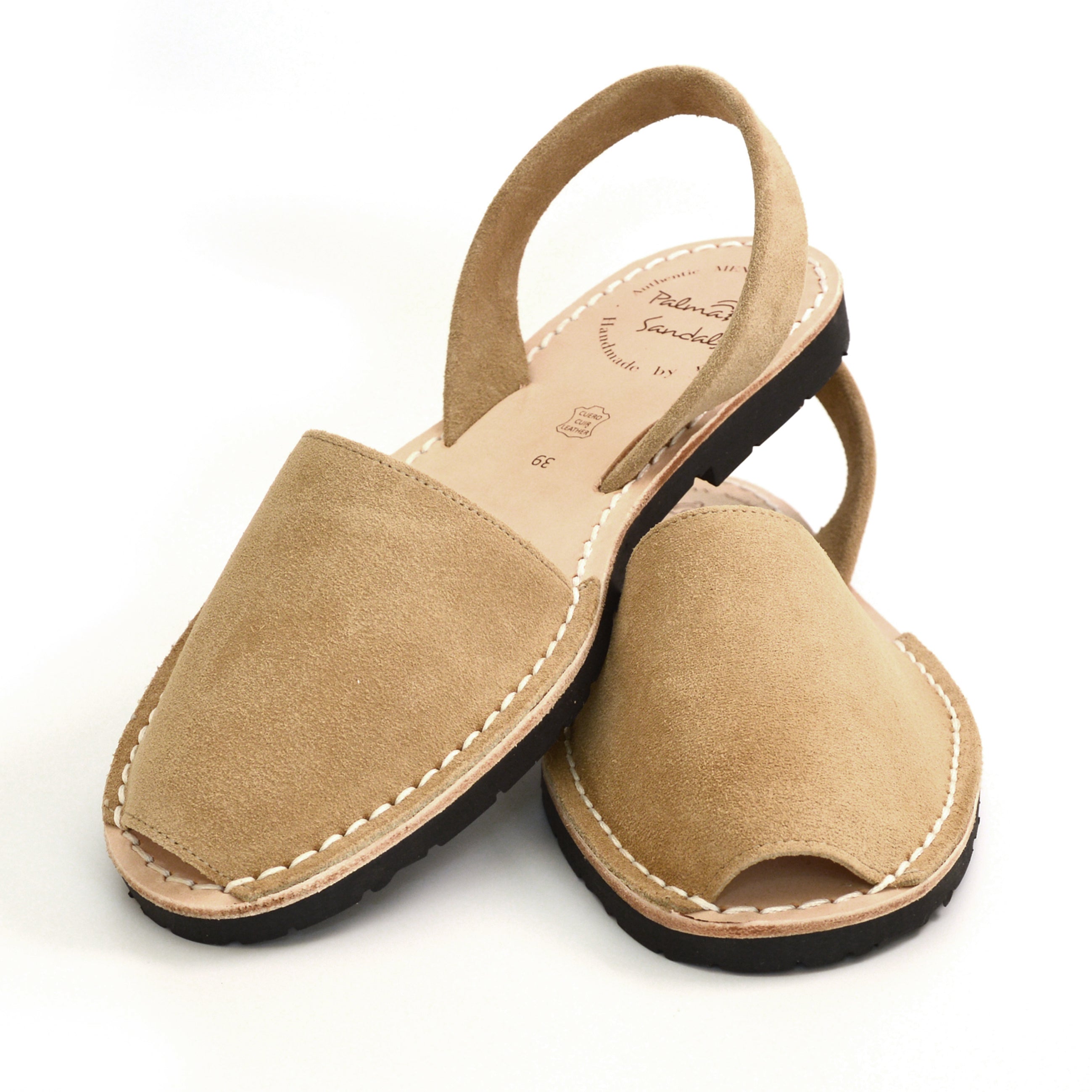 Sahara neutral suede classic menorcan spanish avarcas sandals ...