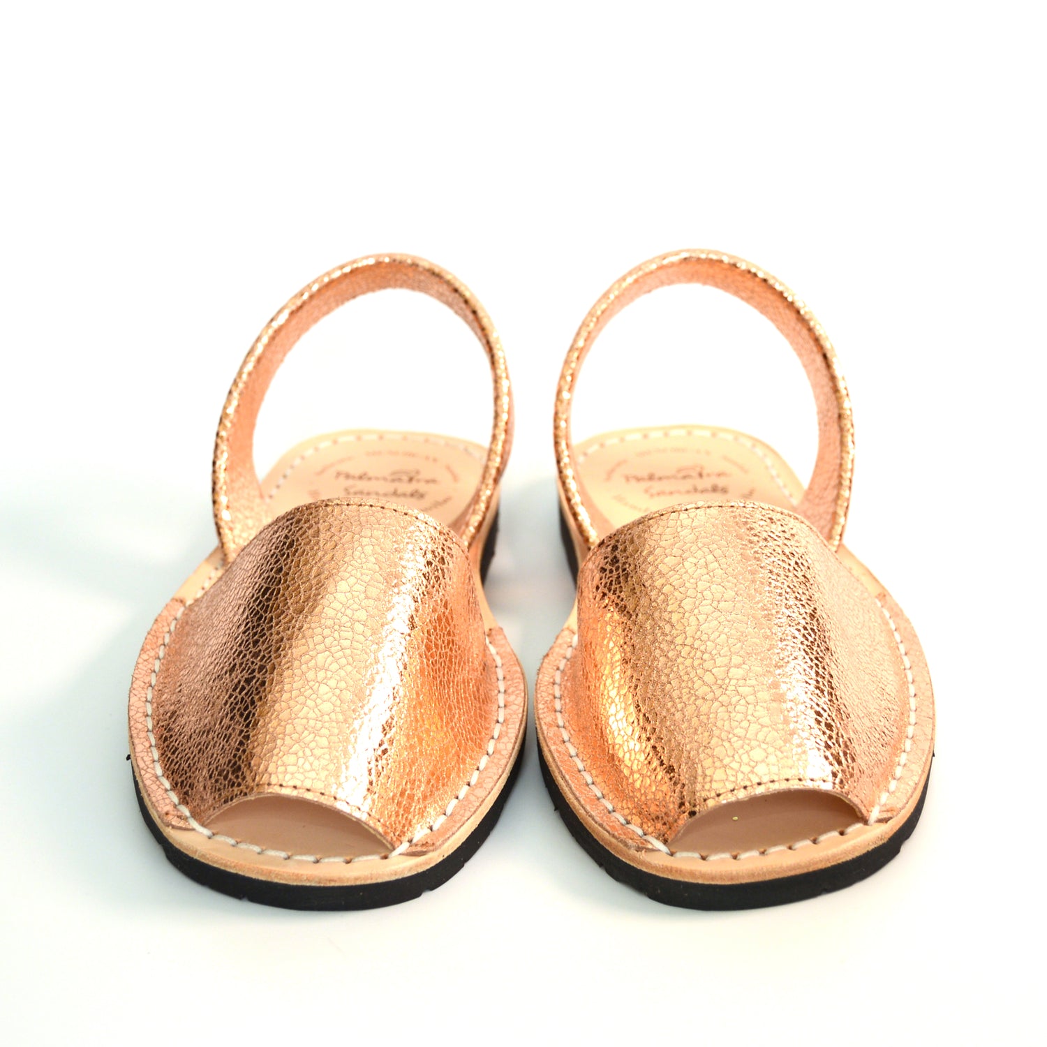 Rose Gold Mini kids slingback Spanish Menorcan Avarcas Sandals ...